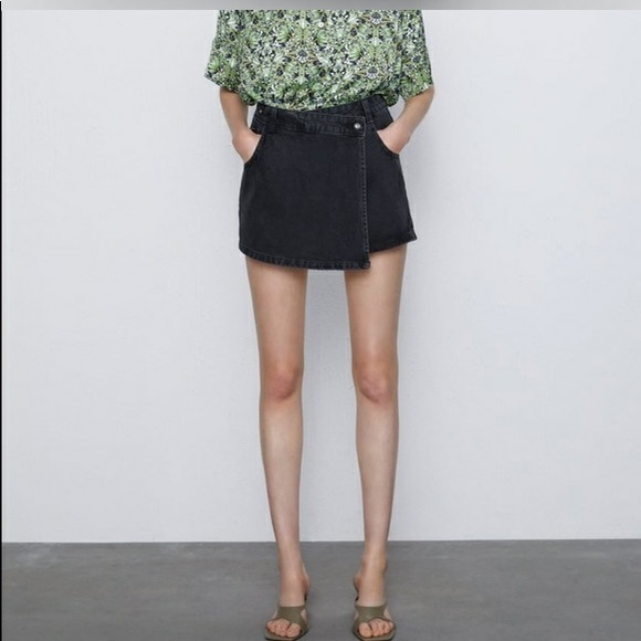 Zara | Shorts | Zara Denim Skort | Poshmark